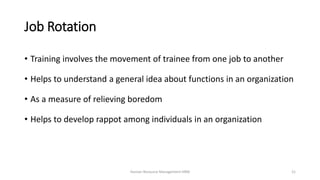 Training - Human Resource Management HRM | PPTX