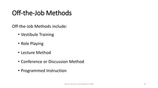 Training - Human Resource Management HRM | PPTX