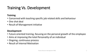 Training - Human Resource Management HRM | PPTX