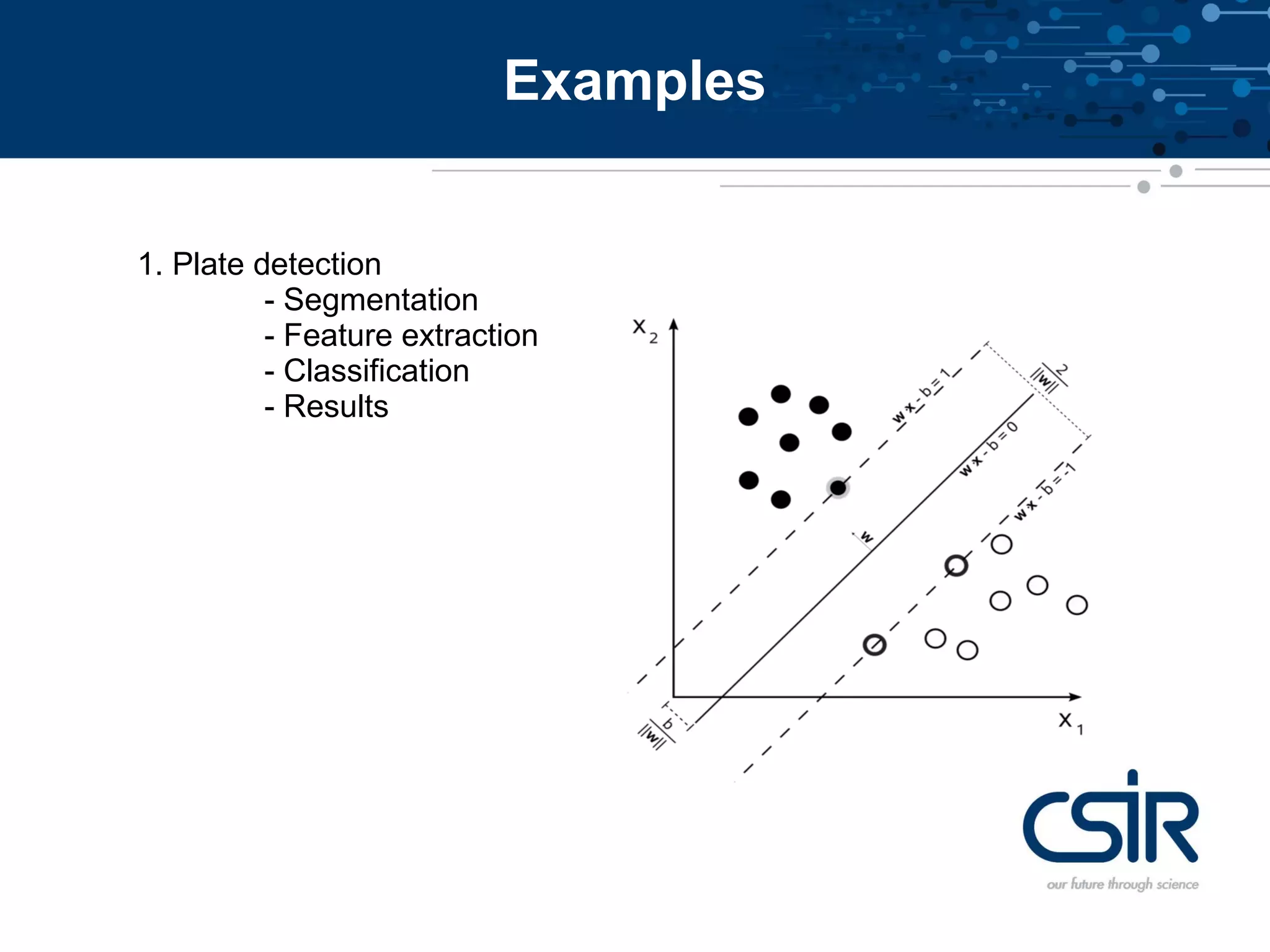 Machine learning group - Practical examples | PPT