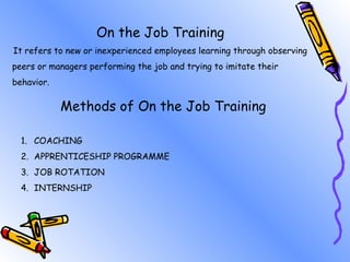 Methods of Training | PPT