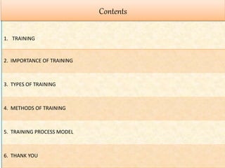 Training | PPT