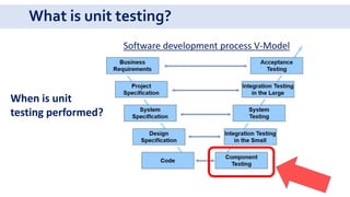 UNIT DEVELOPMENT AND TESTING IN AUTOMOTIVE AREA | PPTX