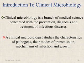 Clinical Microbiology | PPTX