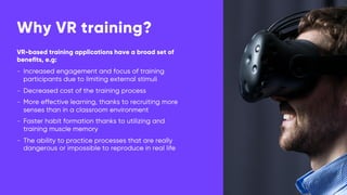 Virtual Reality Training - 3D based VR, VR e-learning and VR Simulators ...