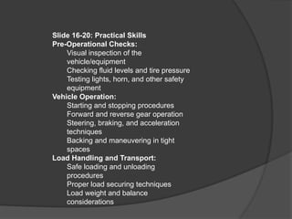 Training sequences of operator trainings | PPTX