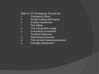 Training sequences of operator trainings | PPT