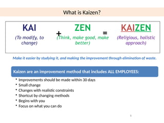 3G, 3K & 3M Concept & Kaizen Methodology | PPTX