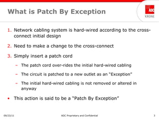 Training - adc krone - patch by exception solution - may 2009 (nx power ...