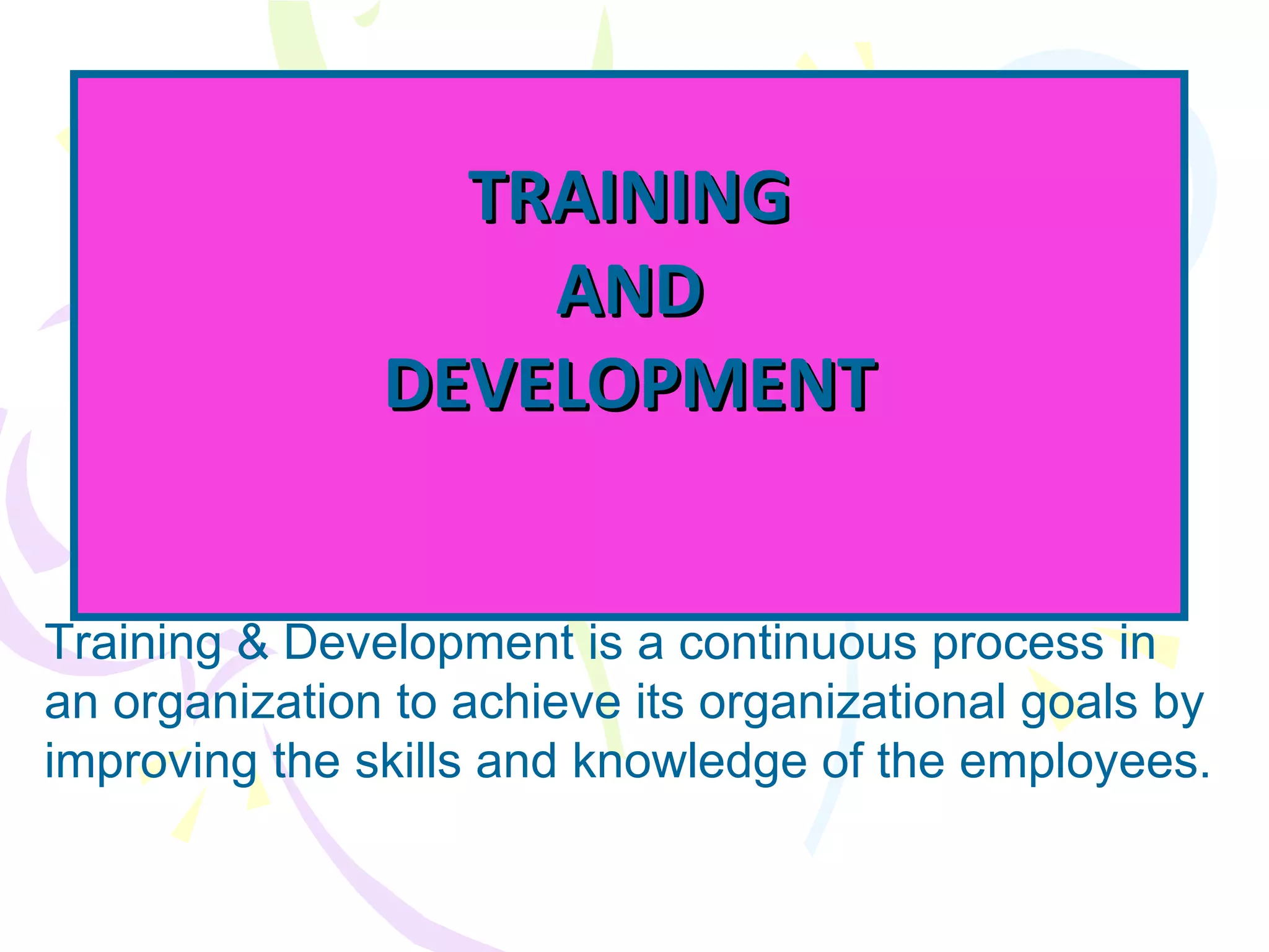 Training And Development | PPT