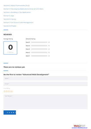 ADVANCED WEB DEVELOPMENT-Arrowsoft | PDF