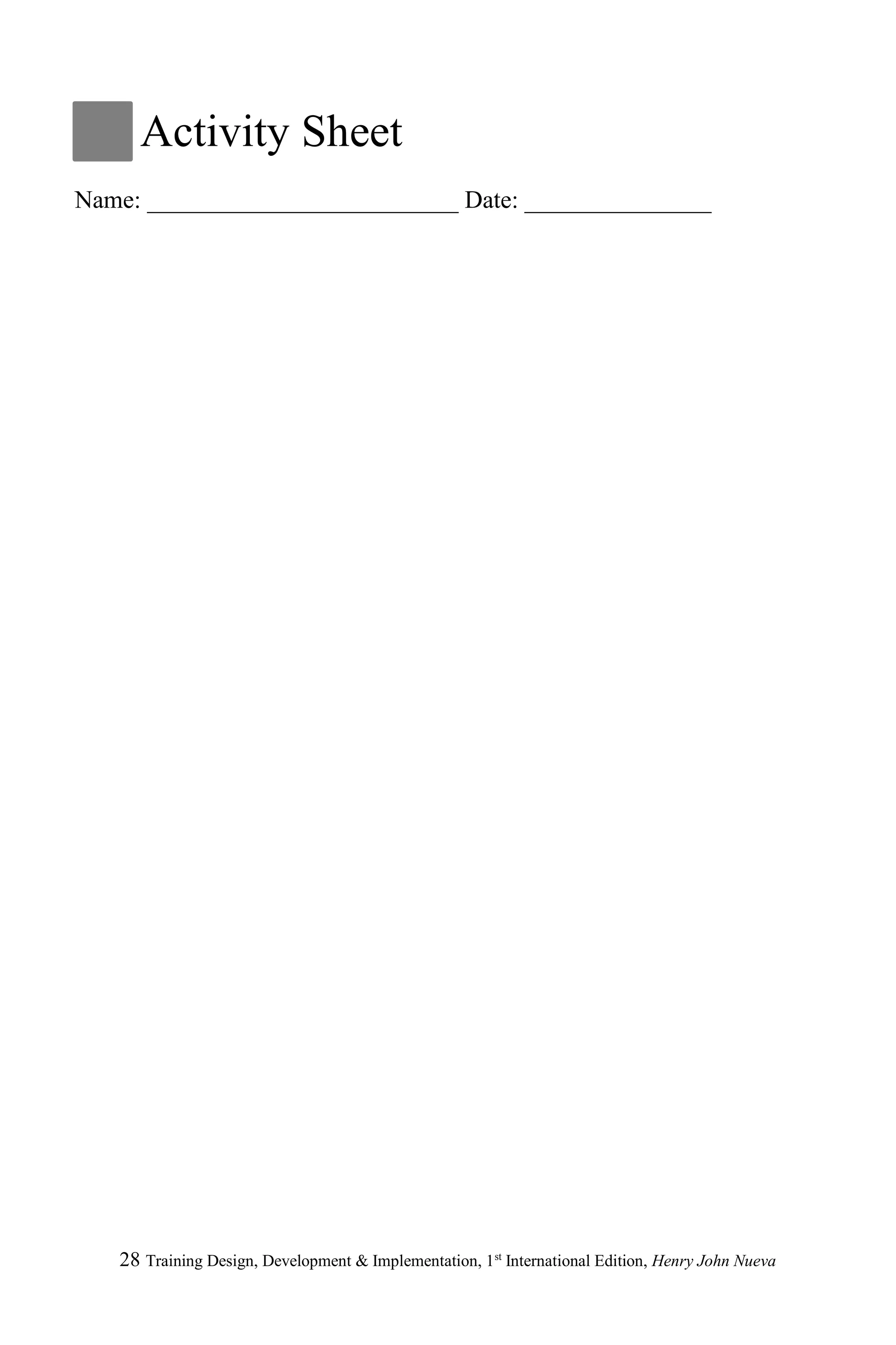 TRAINING DESIGN, DEVELOPMENT & IMPLEMENTATION | PDF