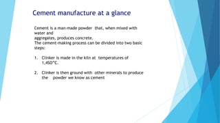 Training - Cement manufacturing Unit operation.pptx