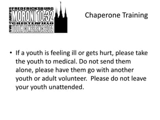 Youth Conference Chaperone Training | PPT | Free Download