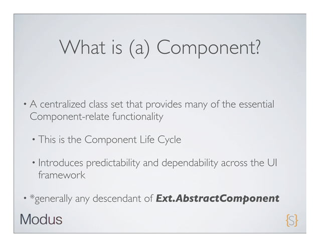 Ext JS 4.0 components and layouts | PPT