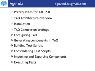 SAP TAO and Automation testing from Online | PPT