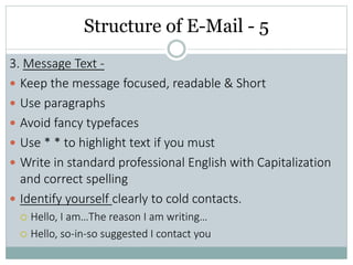Email Etiquette - Basics | PPTX