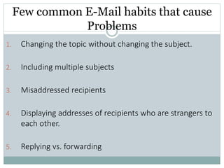 Email Etiquette - Basics | PPTX
