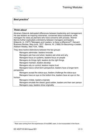 Training leadership | PDF