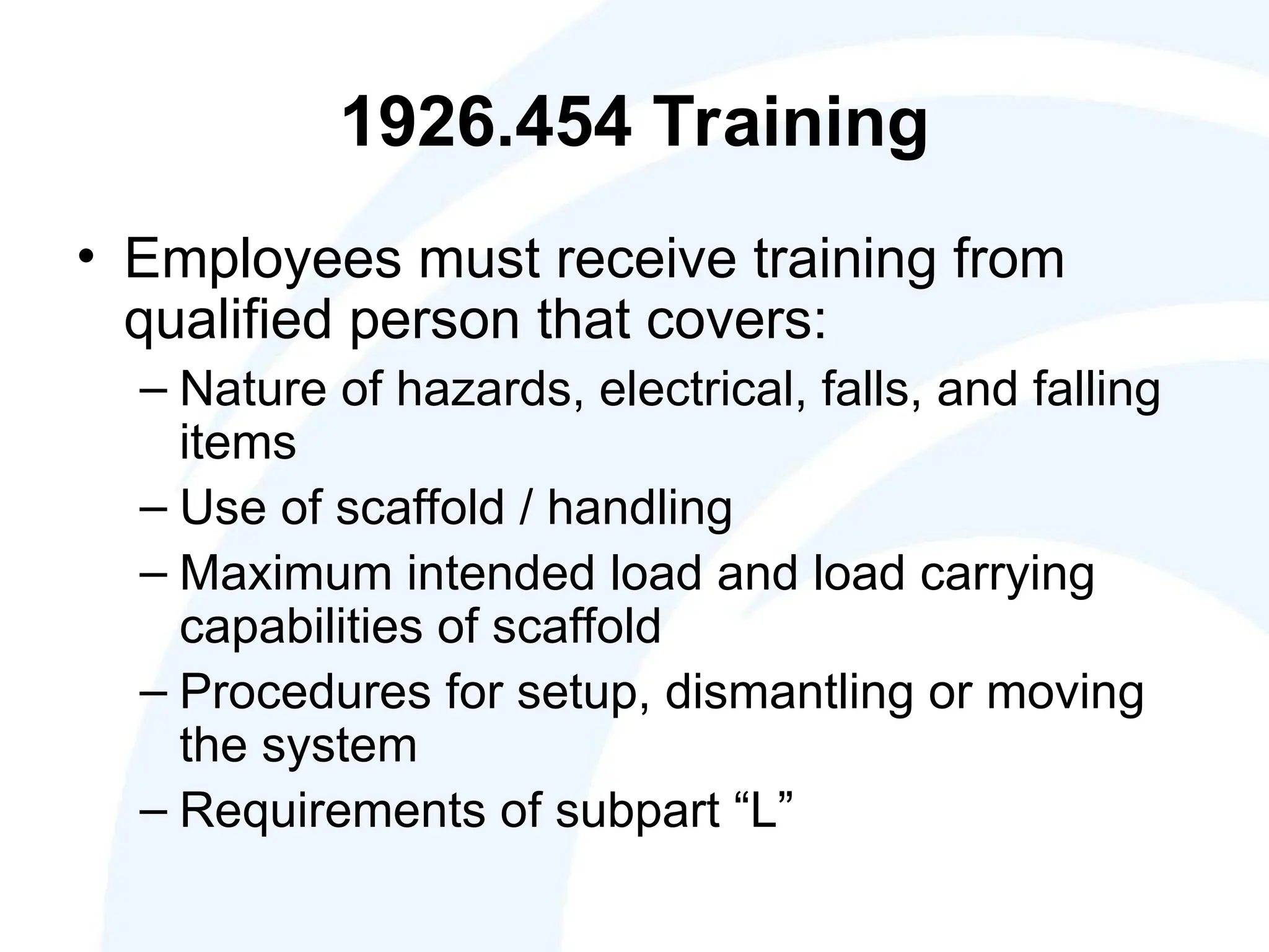 Scaffolding Safety US OSHA Requirements USISHA | PPT