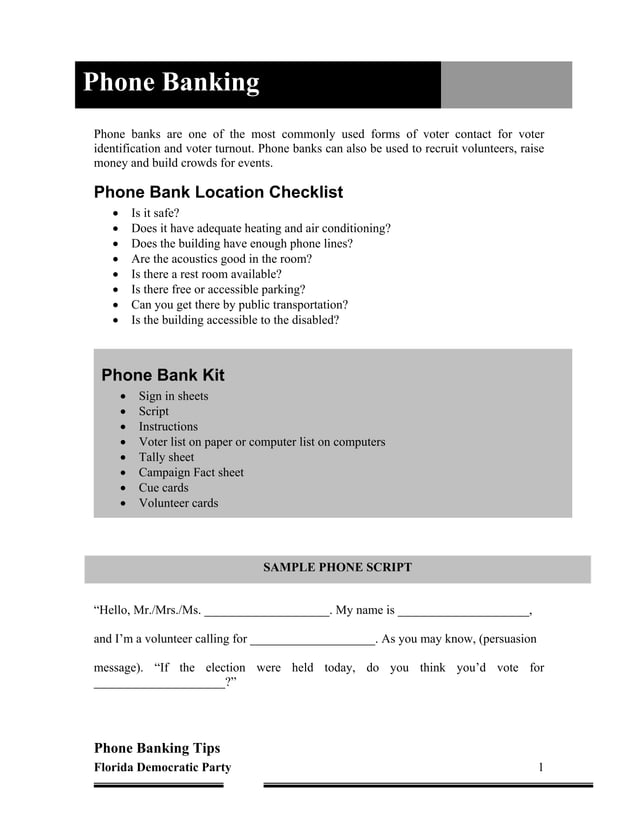 Training Manual Phone Banking | PPT