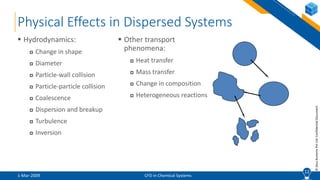 CFD Lecture (8/8): CFD in Chemical Systems | PPT