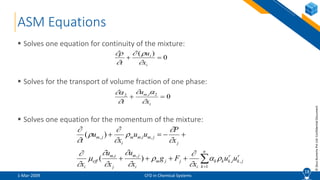 CFD Lecture (8/8): CFD in Chemical Systems | PPT