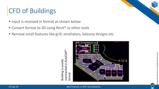 CFD Lecture (7/8): Best Practices in CFD | PPT