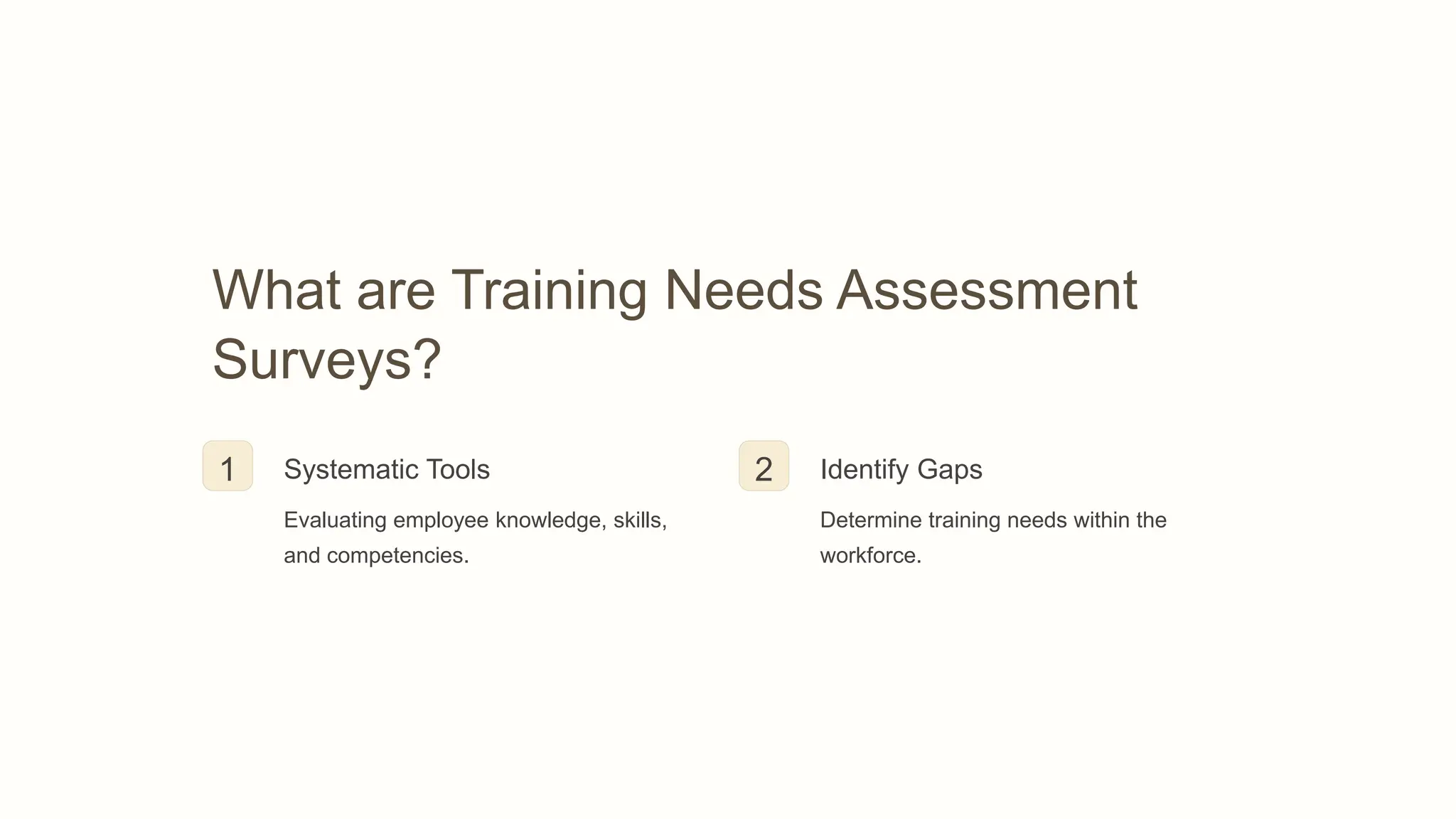 Training Needs Assessment Surveys: Questions + Best Practices | PPT