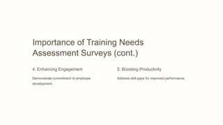 Training Needs Assessment Surveys: Questions + Best Practices | PPT