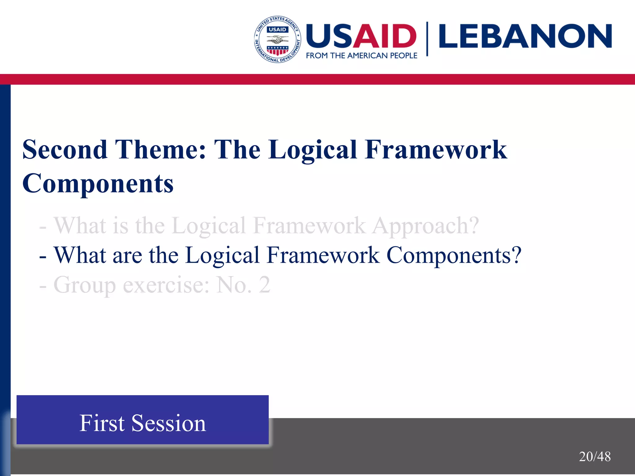 Training On Logical Framework Approach Monitoring And Evaluation