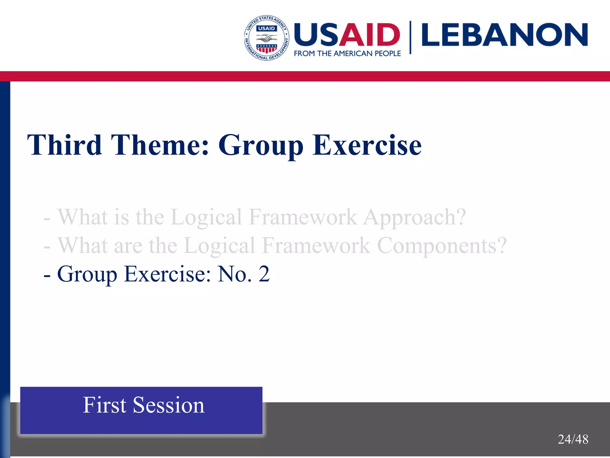 Training On Logical Framework Approach Monitoring And Evaluation