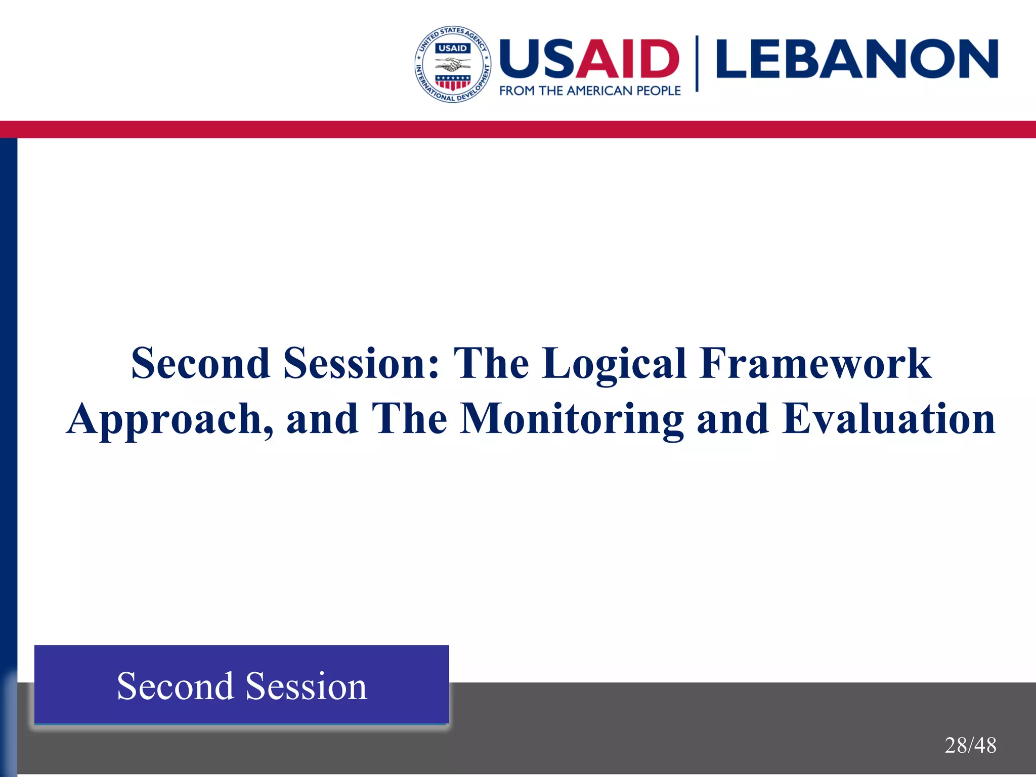 Training On Logical Framework Approach Monitoring And Evaluation
