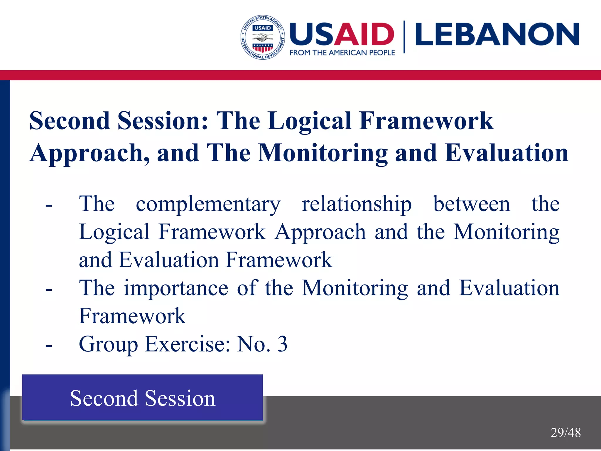 Training On Logical Framework Approach Monitoring And Evaluation