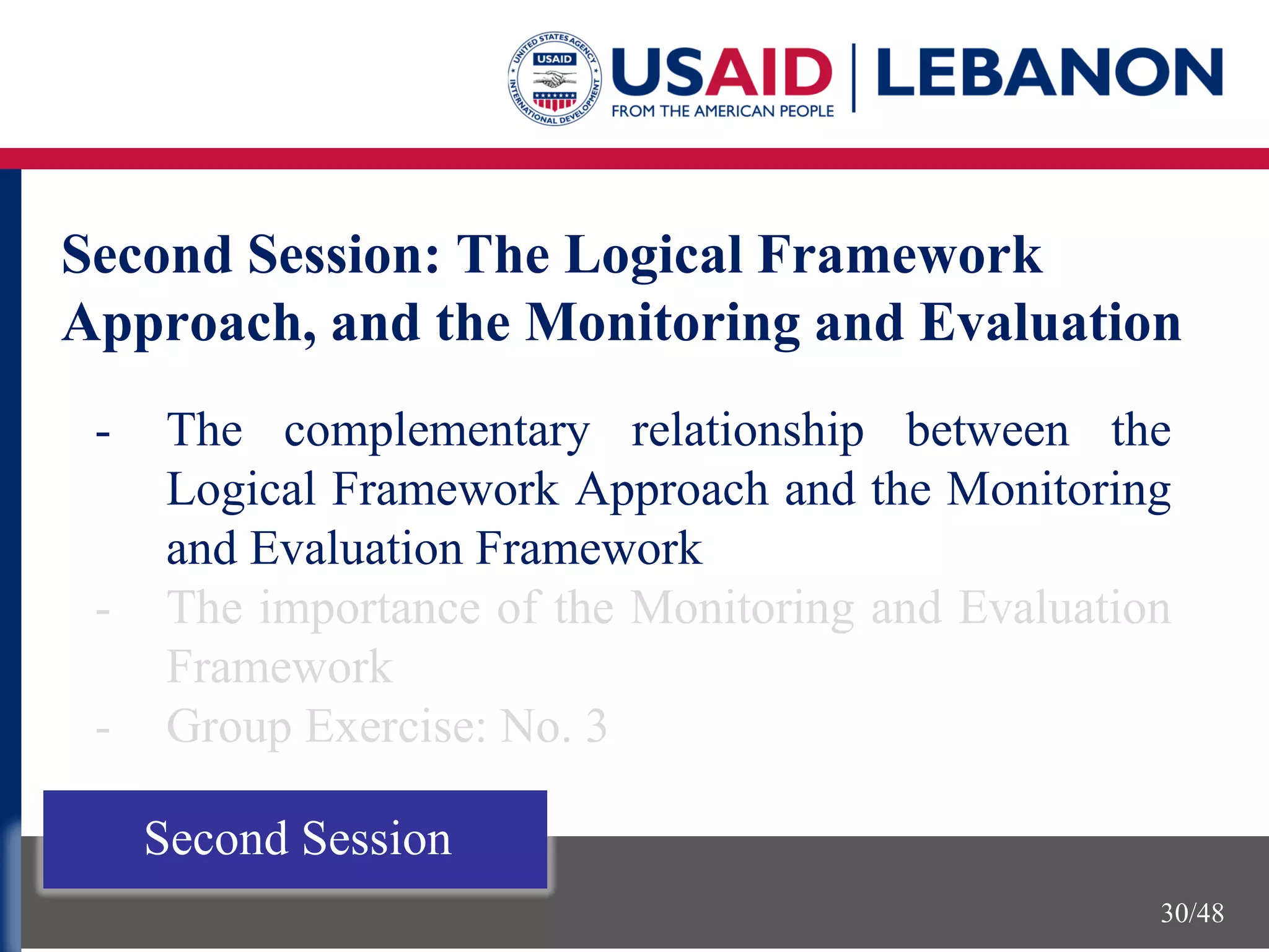 Training On Logical Framework Approach Monitoring And Evaluation Framework And Results Framework