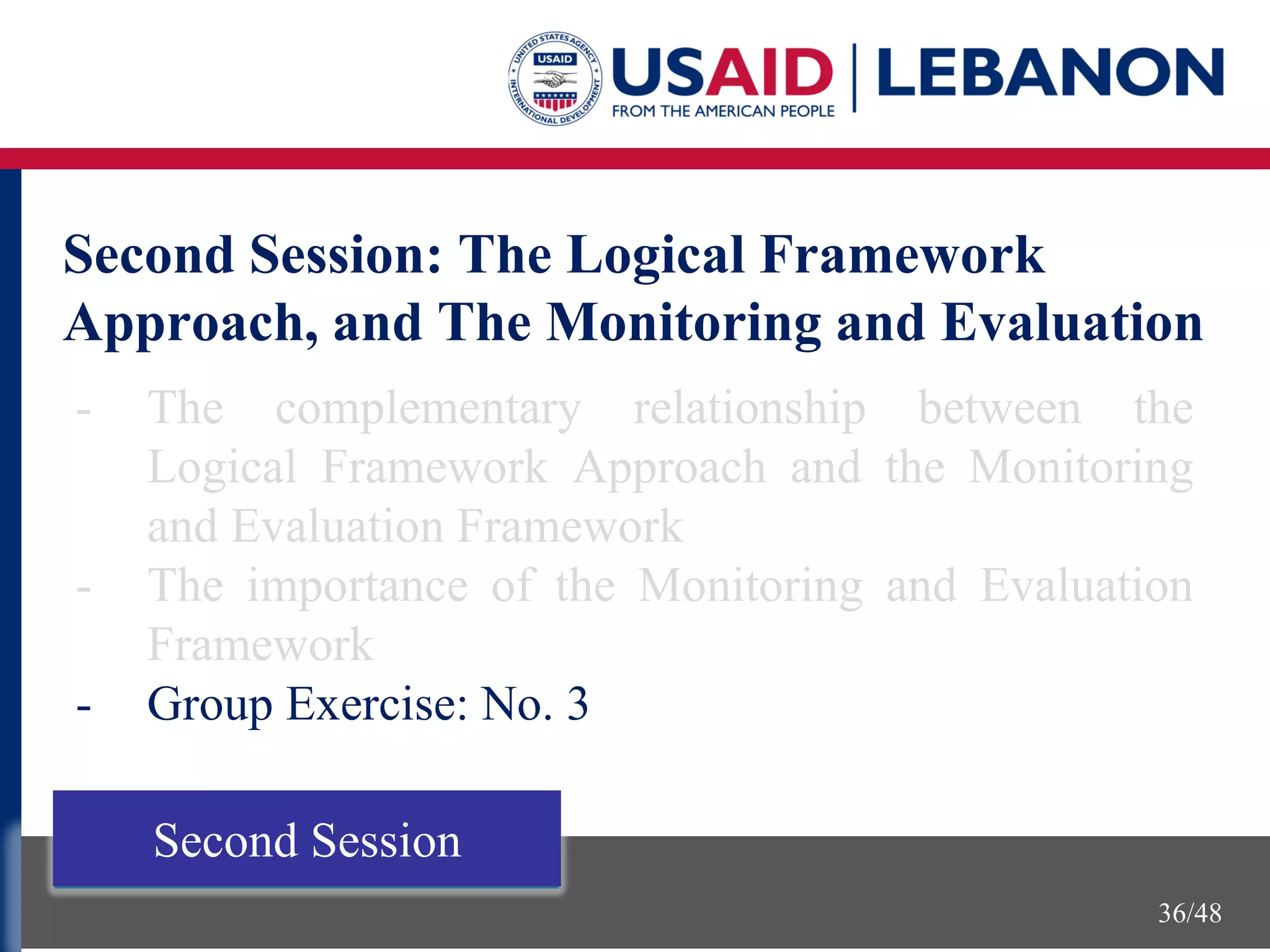 Training On Logical Framework Approach Monitoring And Evaluation Framework And Results Framework