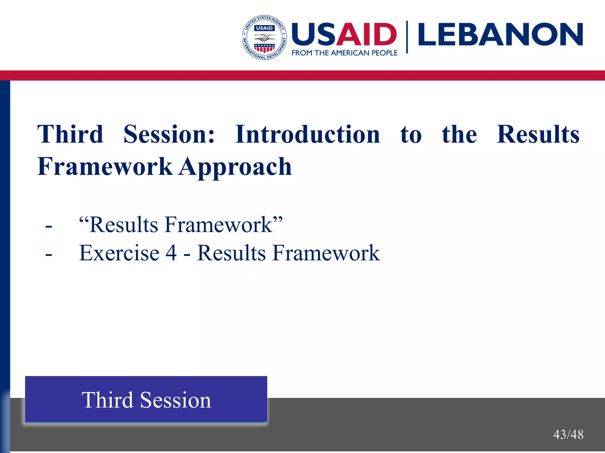 Training On Logical Framework Approach Monitoring And Evaluation