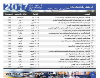 Training Schedule 2017 - arabic - Knowledge Kingdom | PPT