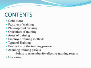 A short Presentation on Training and its Types_ | PPT