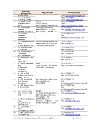 Training report | PDF