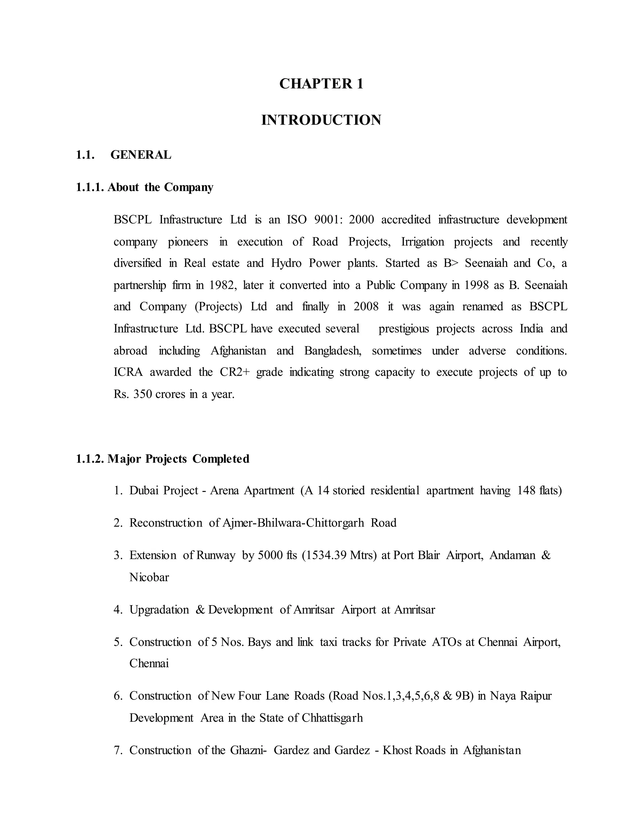 Training report done on Bridge Construction | DOCX