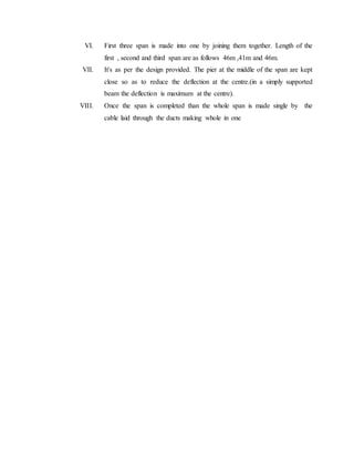 Training report done on Bridge Construction | DOCX