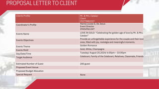 GOLDEN WEDDING institutional assessment TESDA | PPT