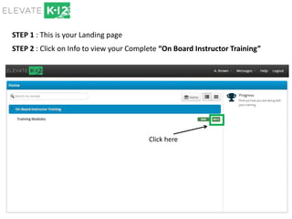 Elevate Learning: Training User Guide | PPTX