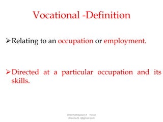 Vocational Education(Training) | PPTX