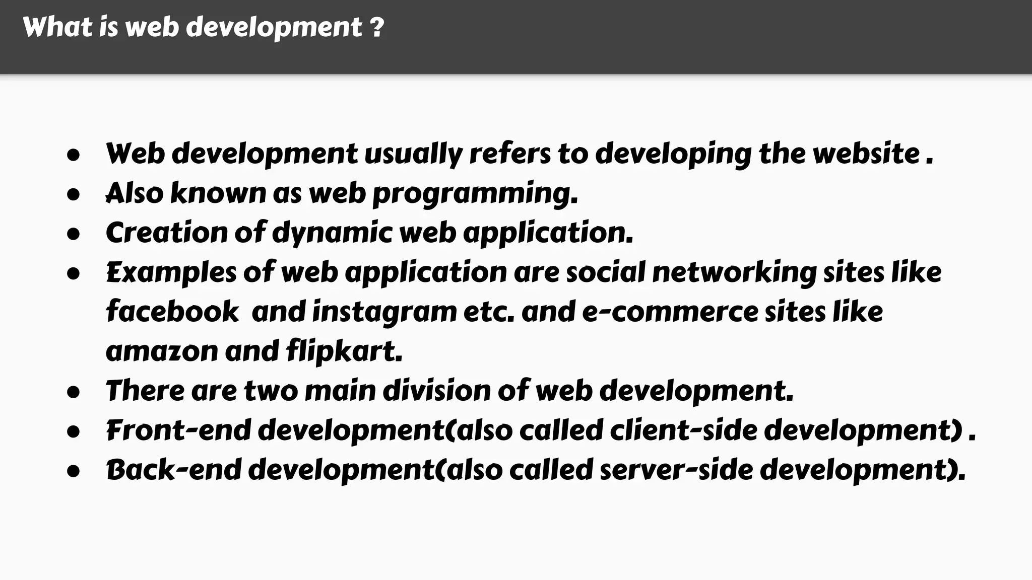 ppt of web development for diploma student | PPTX