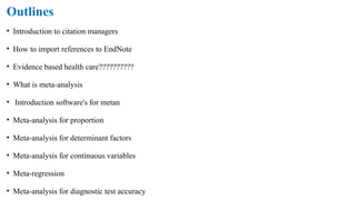 Short training on systematic review and meta-analysis.pptx