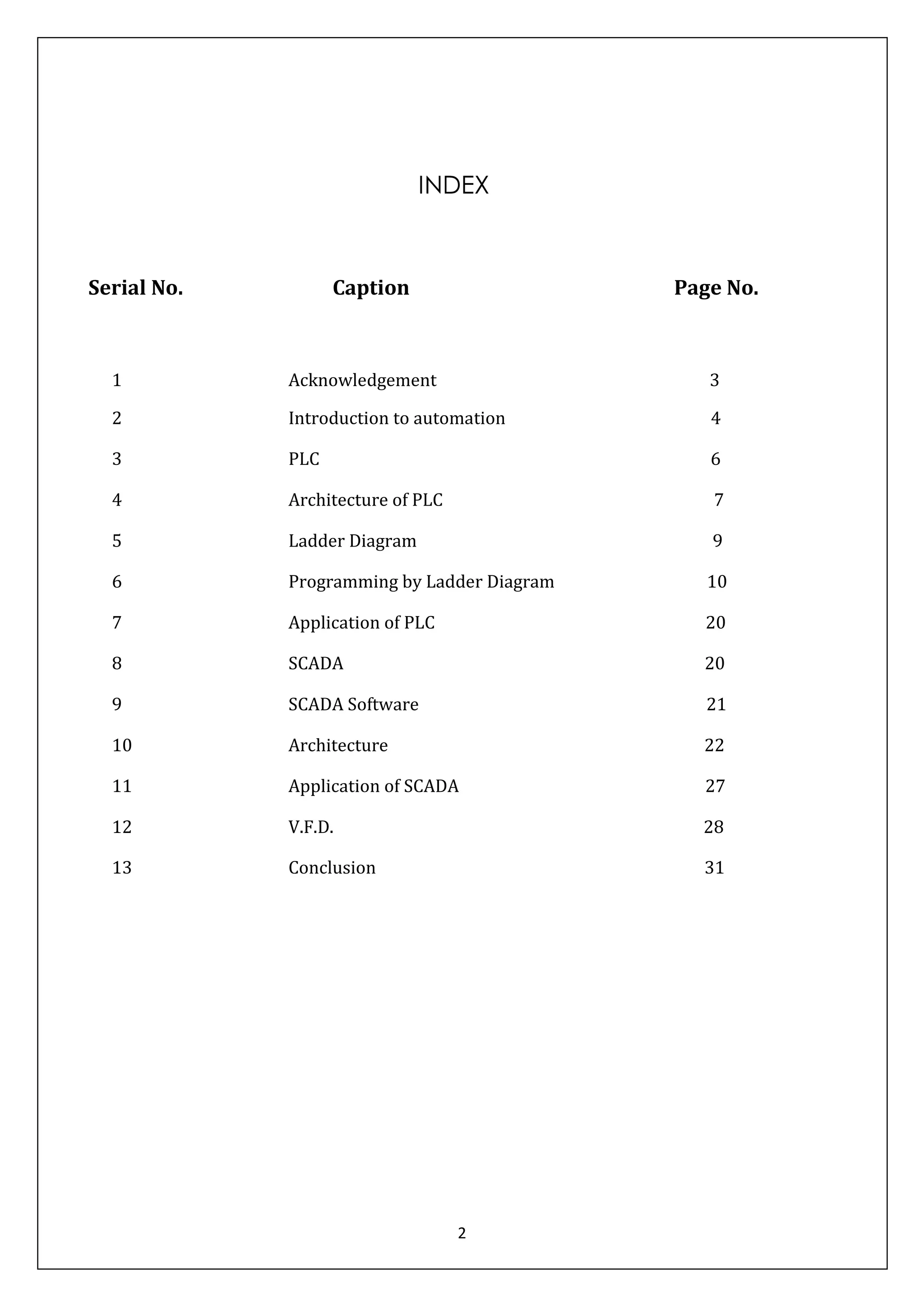 TRAINING REPORT ON INDUSTRIAL AUTOMATION- PLC SCADA, VARIABLE FREQUENCY DRIVE | PDF