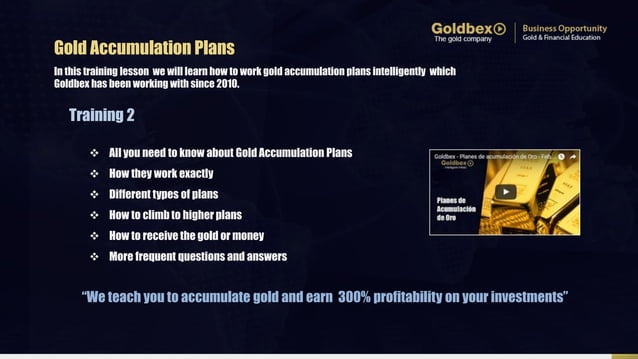 Gold accumulation plans | PPT