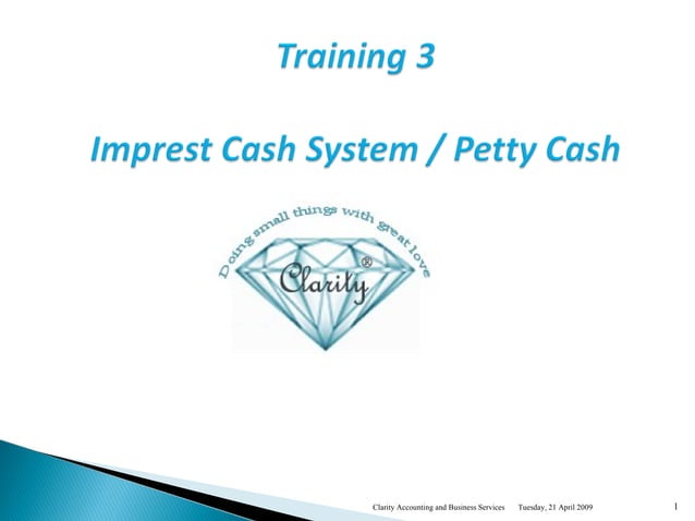 Training 3 Imprest Cash | PPT